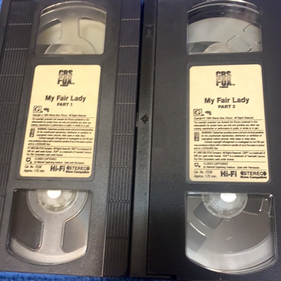 WARNER BROTHERS PICTURE | Media | My Fair Lady Vhs Tapes Audrey Hepburn ...